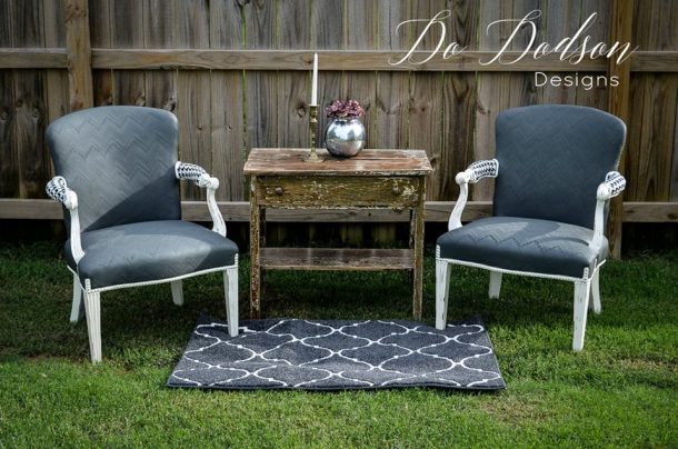 How To Paint Fabric On A Chair The Easy Way Do Dodson Designs