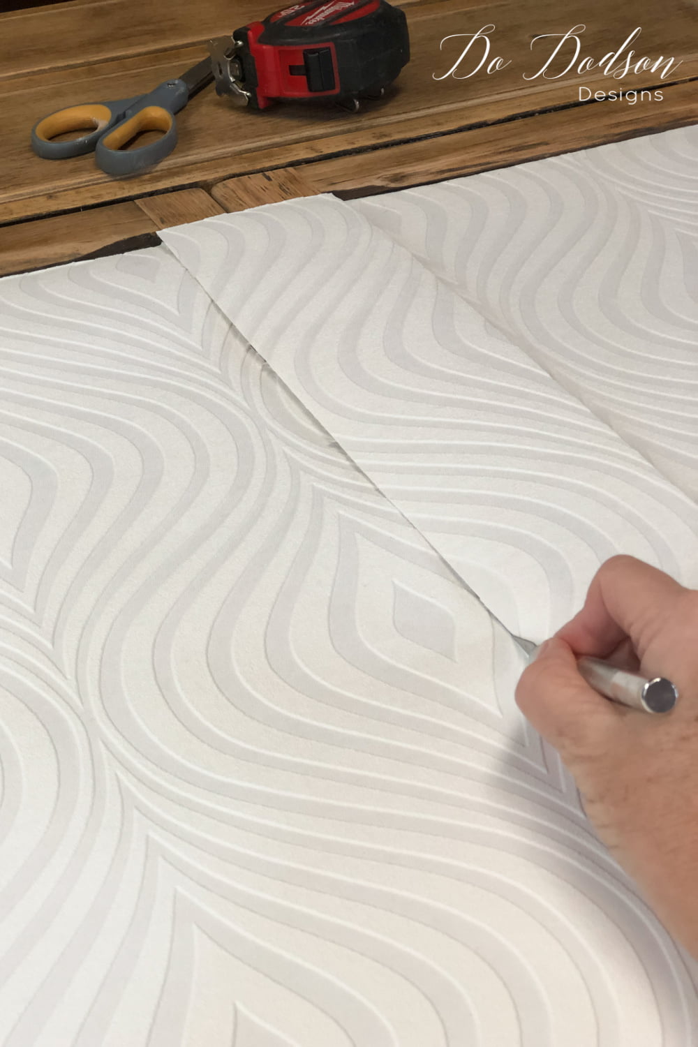 How To Update Furniture With Wallpaper - Do Dodson Designs