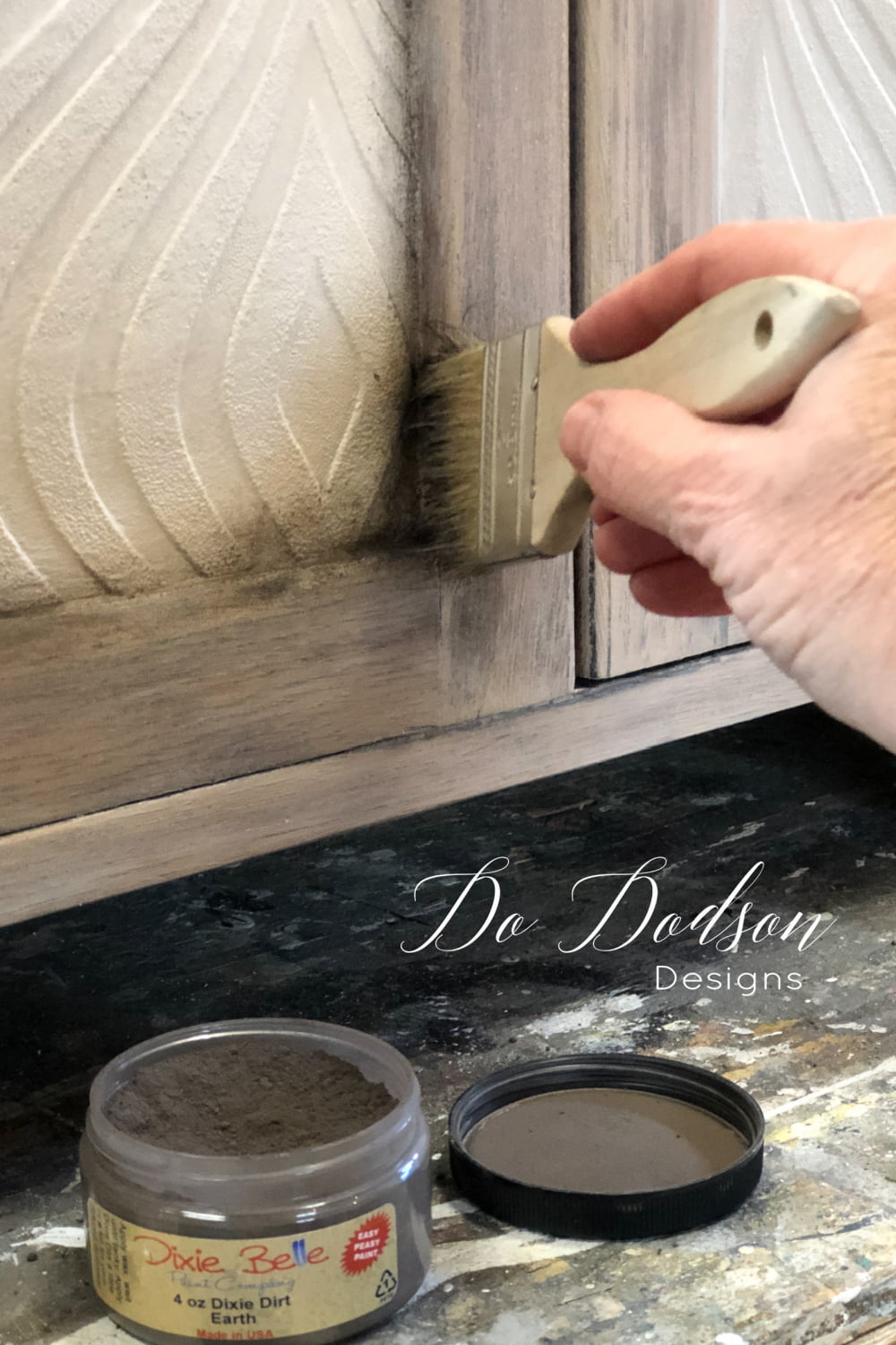 How To Update Furniture With Wallpaper - Do Dodson Designs