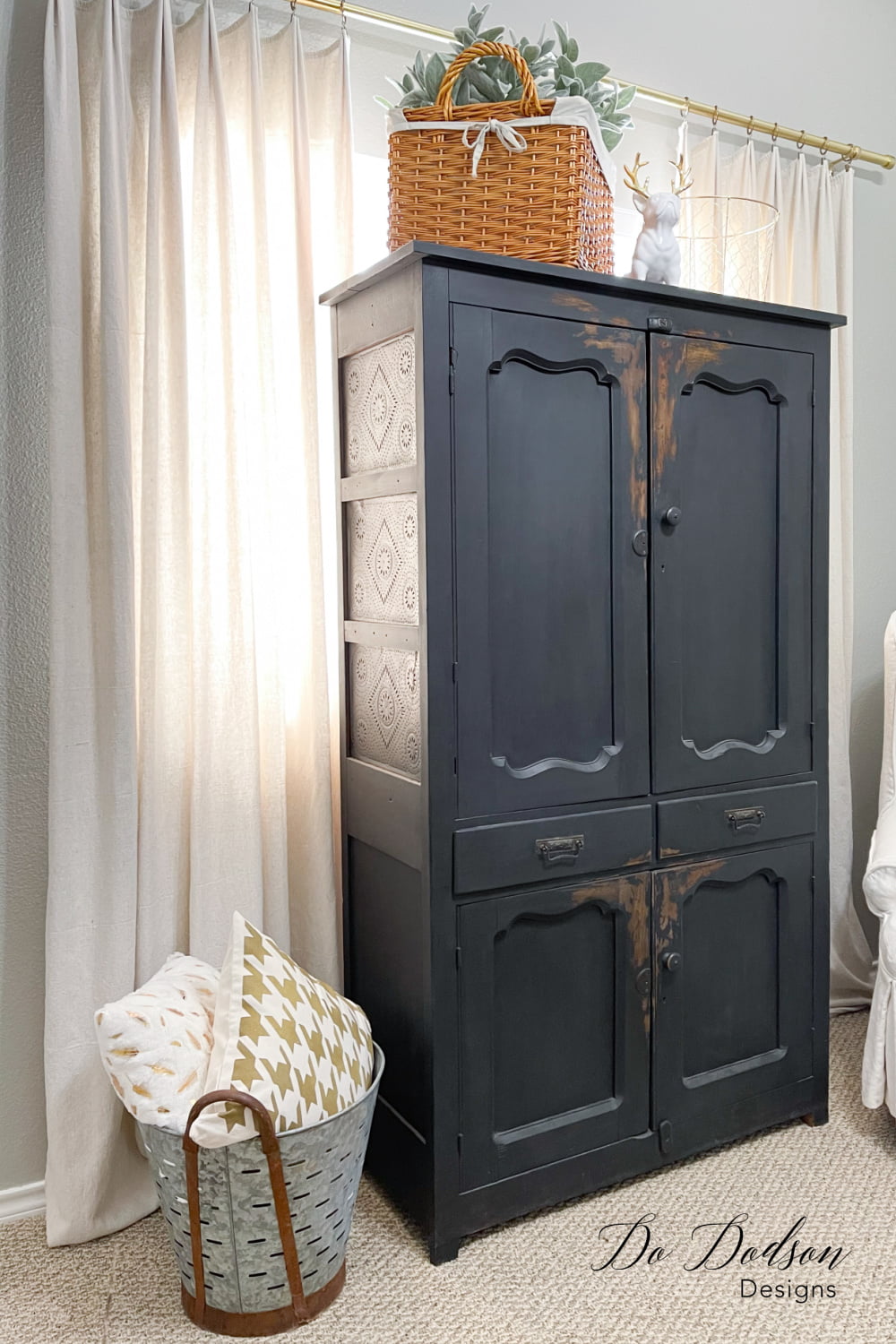 How To Bleach Drop Cloths For Curtains - Do Dodson Designs