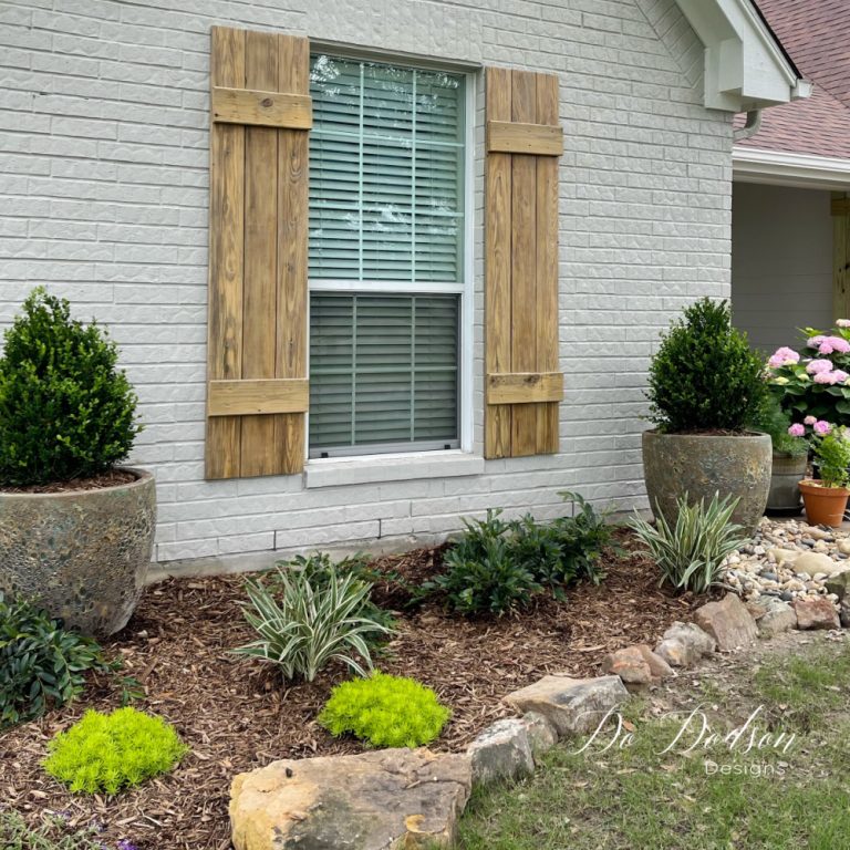 How To DIY Wood Shutters For Practically Free - Do Dodson Designs