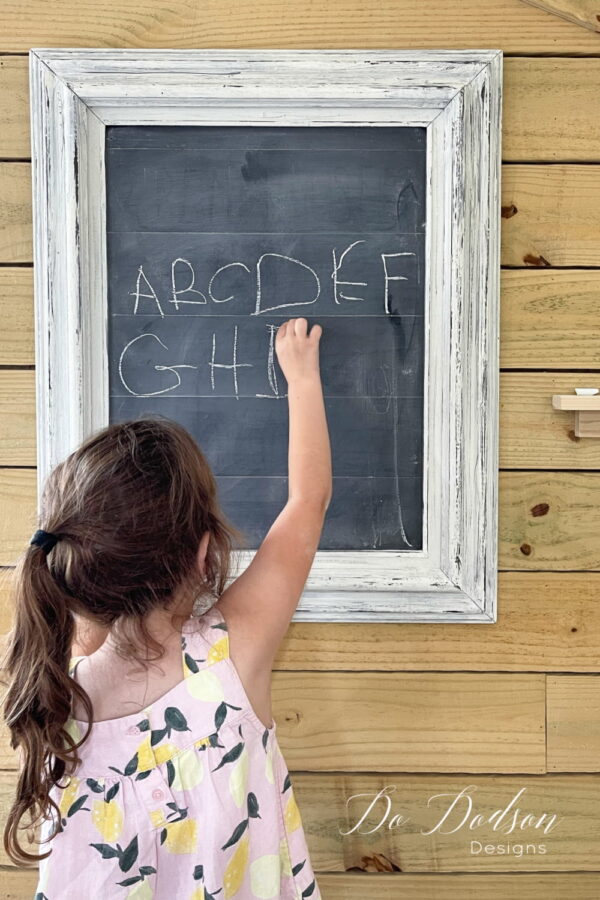 How I made Simple DIY Small Chalkboard Signs Out Of Thrift Store Art