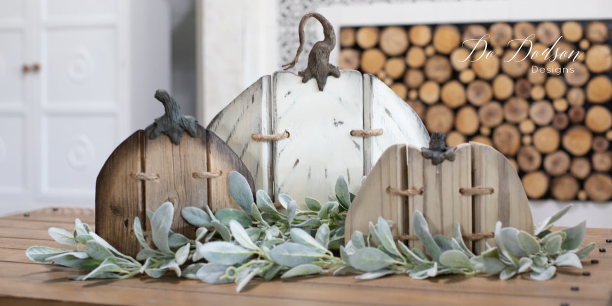 Rustic Wood Pumpkins - DIY Fall Craft - Do Dodson Designs