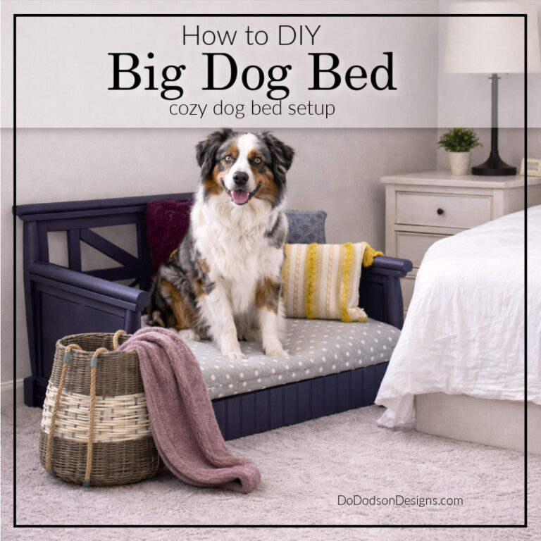The EASIEST DIY Dog Bed (Repurposed Furniture) - Do Dodson Designs