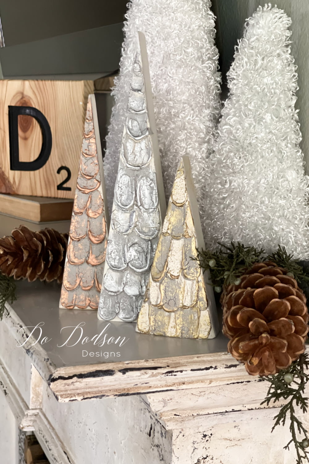 Wood Block Christmas Trees | Scrap Wood Craft - Do Dodson Designs