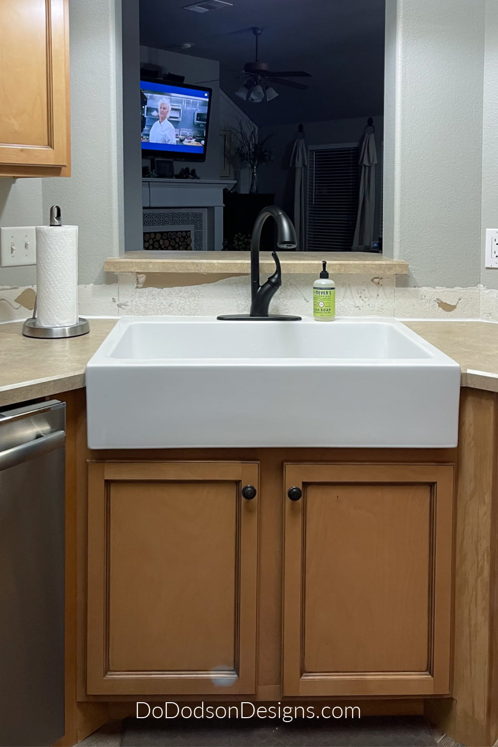Farmhouse Sink Installation - Easy DIY Top Mount - Do Dodson Designs