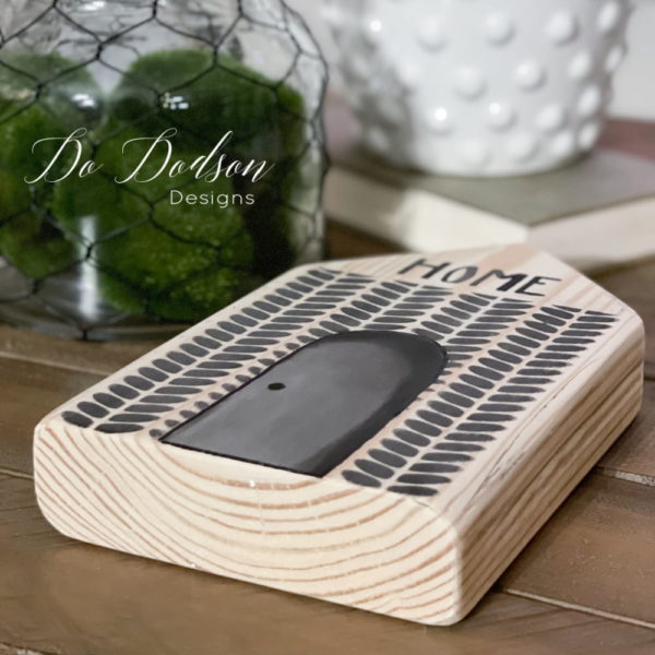 Easy DIY Scrap Wood Block Houses - 20 Minute Craft - Do Dodson Designs