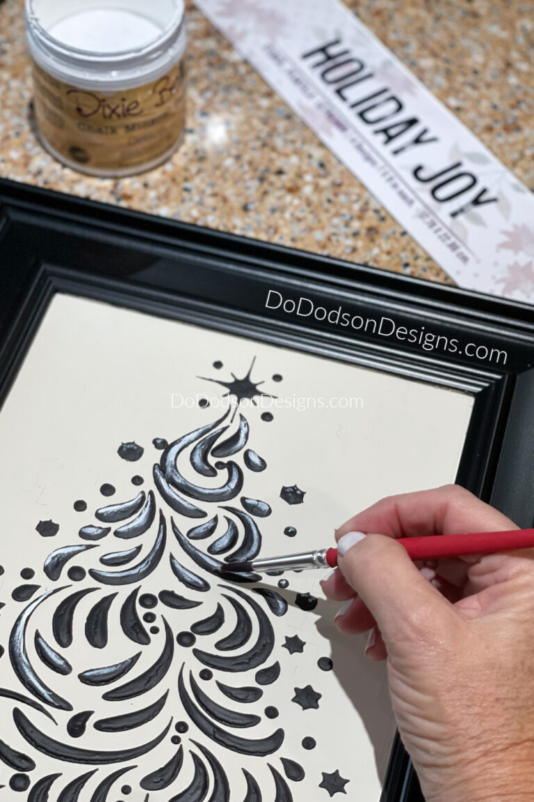 Easy DIY Christmas Craft Decor With Picture Frames - Do Dodson Designs