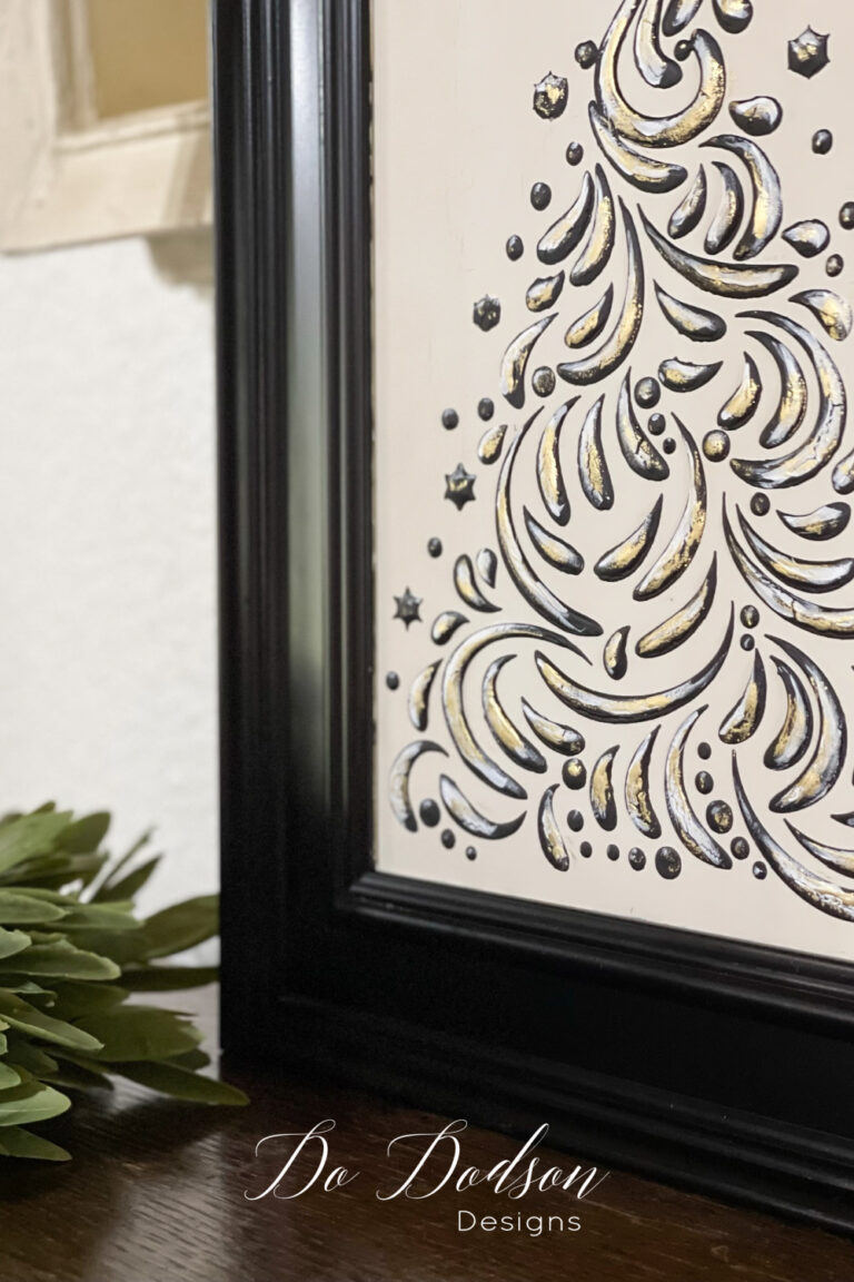 Easy DIY Christmas Craft Decor With Picture Frames - Do Dodson Designs