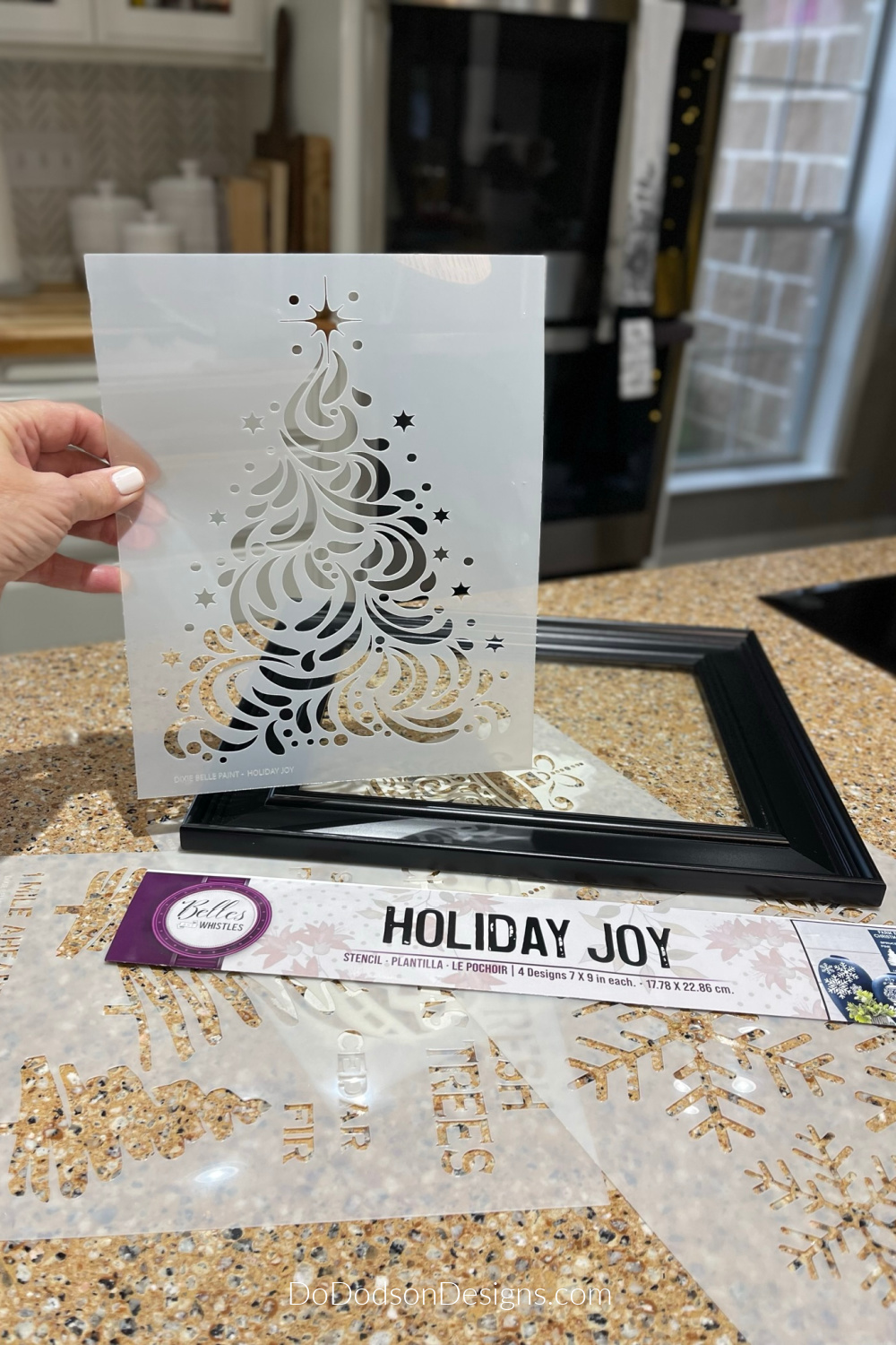 Easy DIY Christmas Craft Decor With Picture Frames - Do Dodson Designs