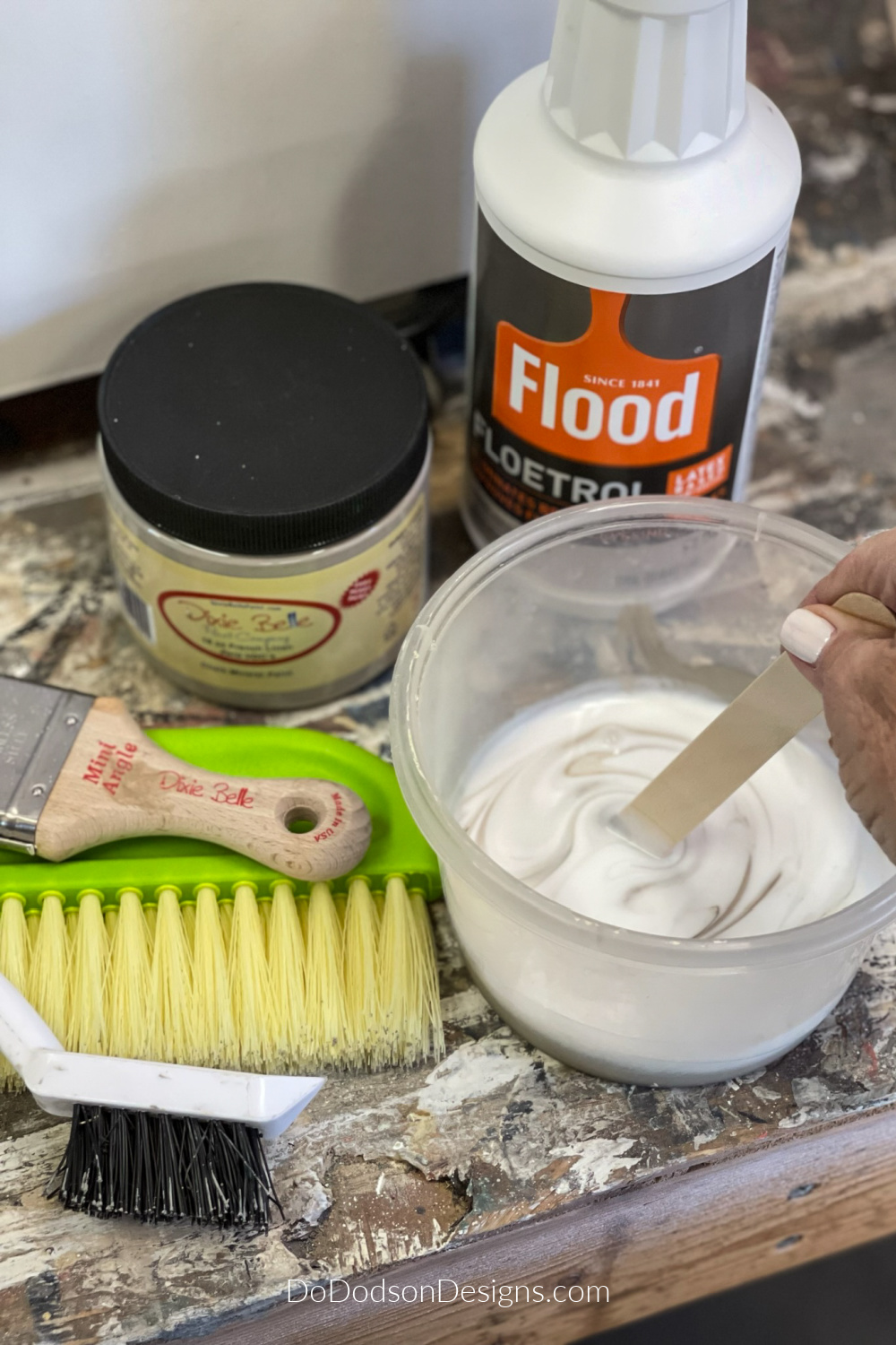 Easy Faux Linen Paint Technique - Dixie Belle Paint Company