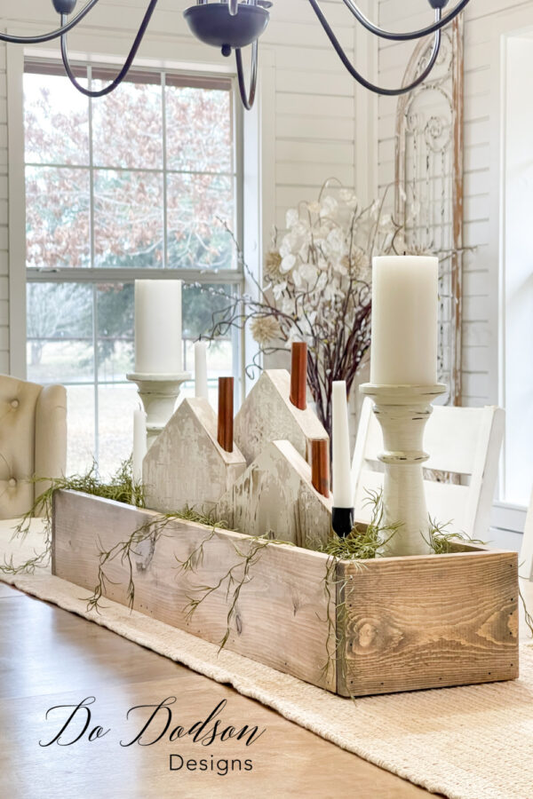 Easiest DIY Wood Box Centerpiece You'll Ever Make - Do Dodson Designs