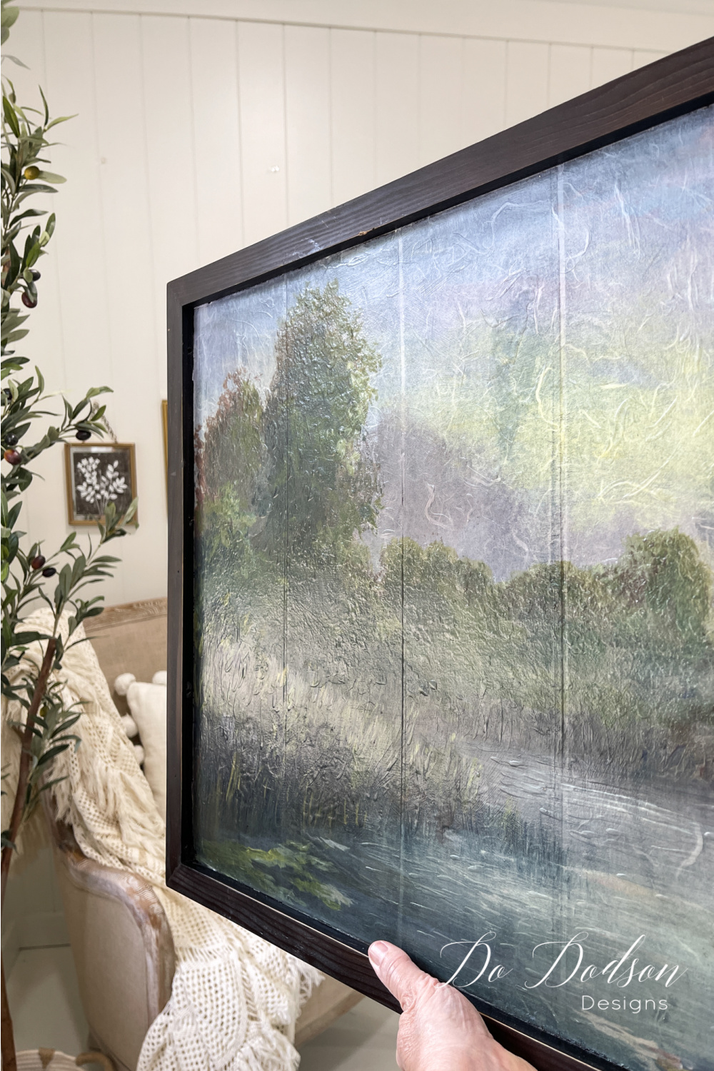 How To Make Decoupage Rice Paper Print Look Like A Painting - Do Dodson ...