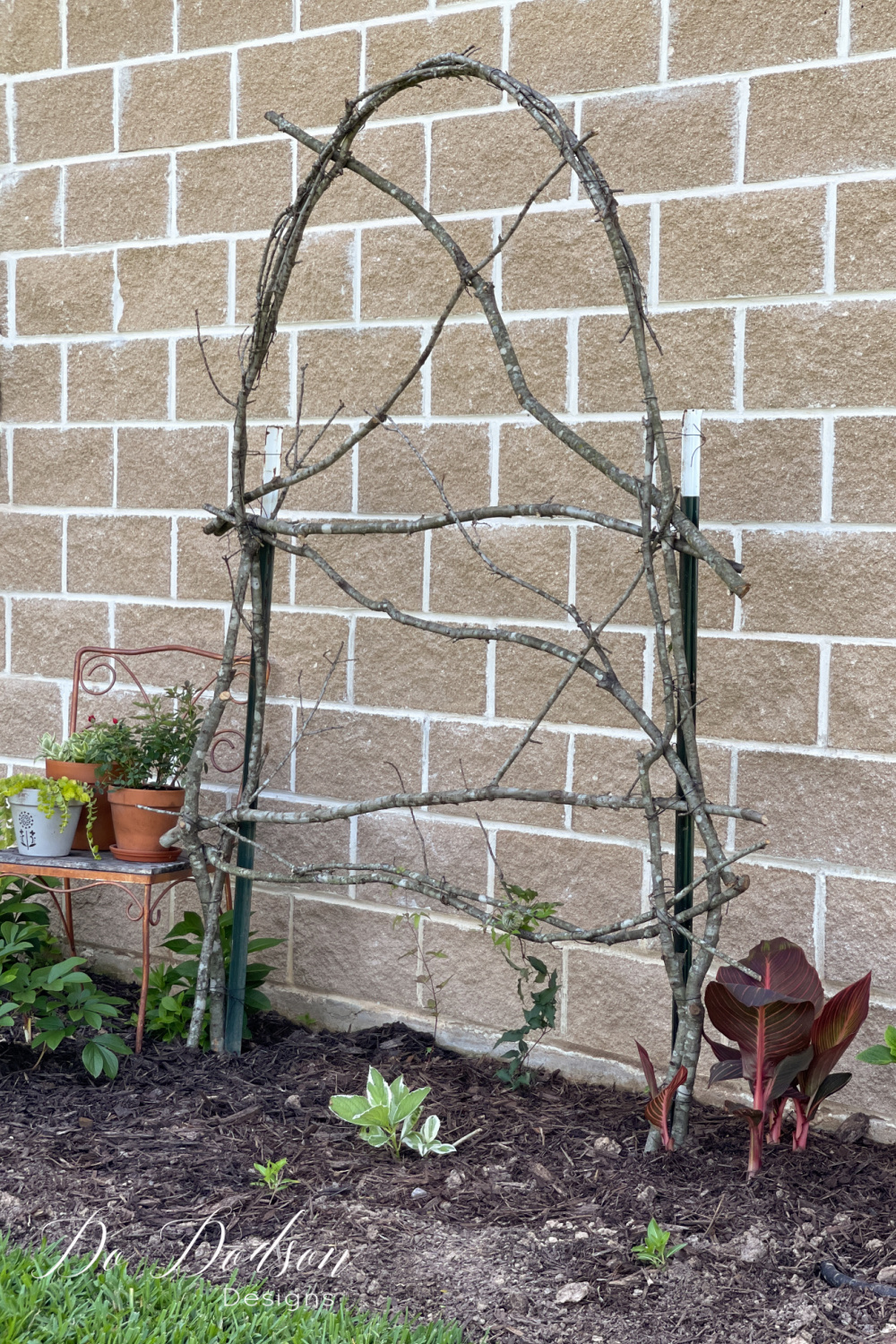 How To Build A Rustic Trellis For Your Clematis From Repurposed ...