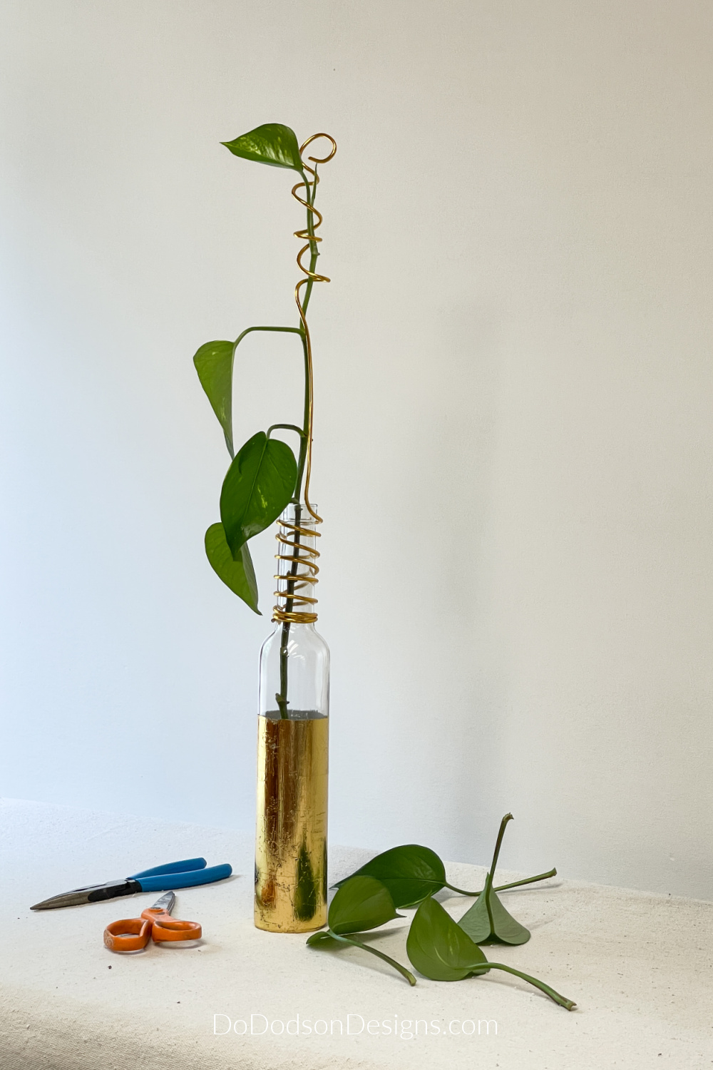 Upcycle Your Glass Bottles Into Chic Vases - Do Dodson Designs