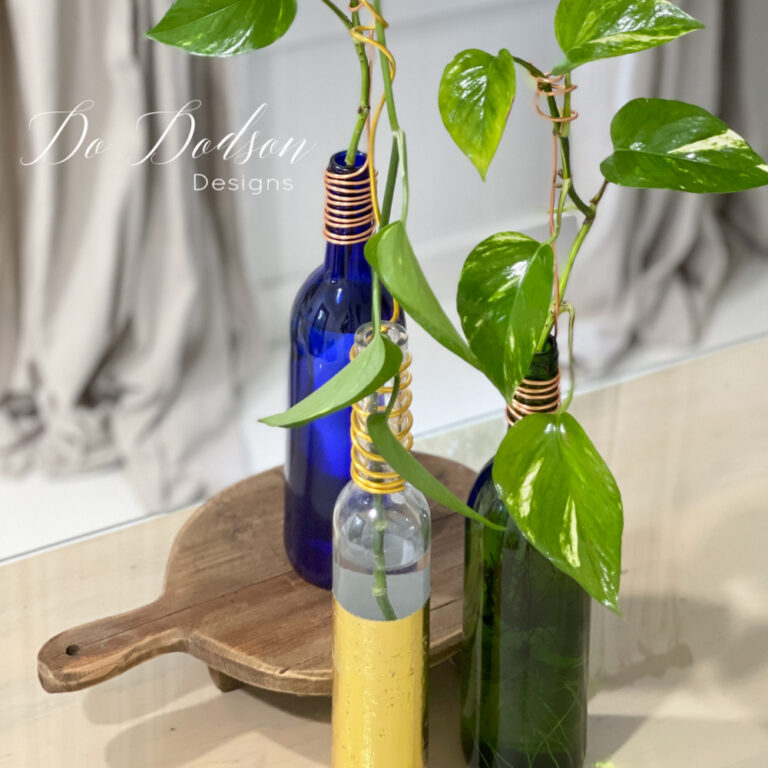 Upcycle Your Glass Bottles Into Chic Vases - Do Dodson Designs