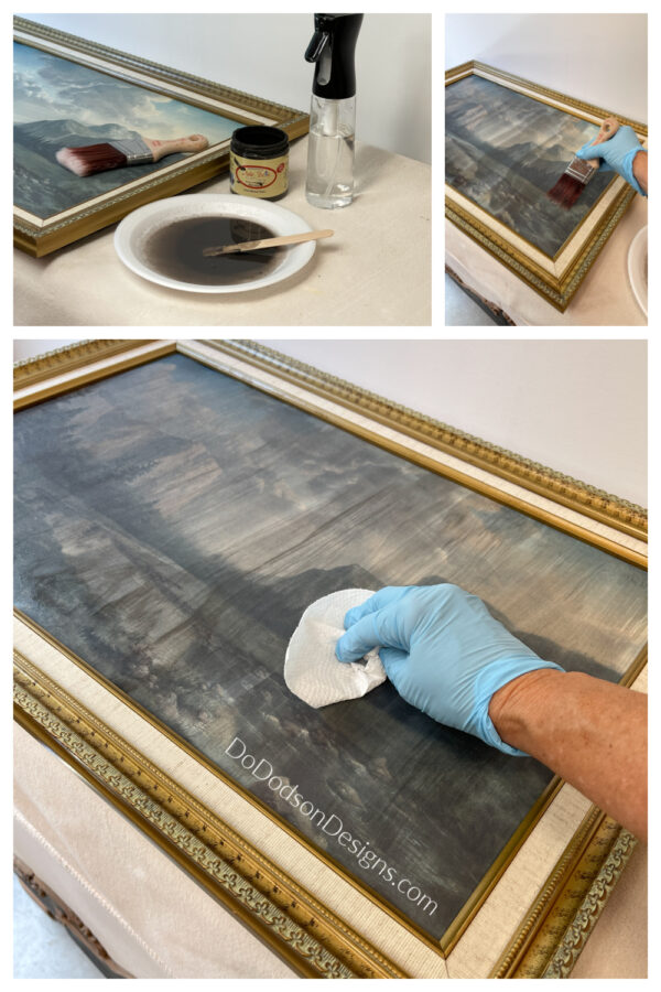 Easy Ghost Paintings On Thrifted Art For Halloween - Do Dodson Designs