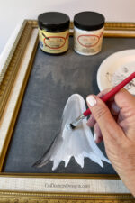 Easy Ghost Paintings On Thrifted Art For Halloween - Do Dodson Designs