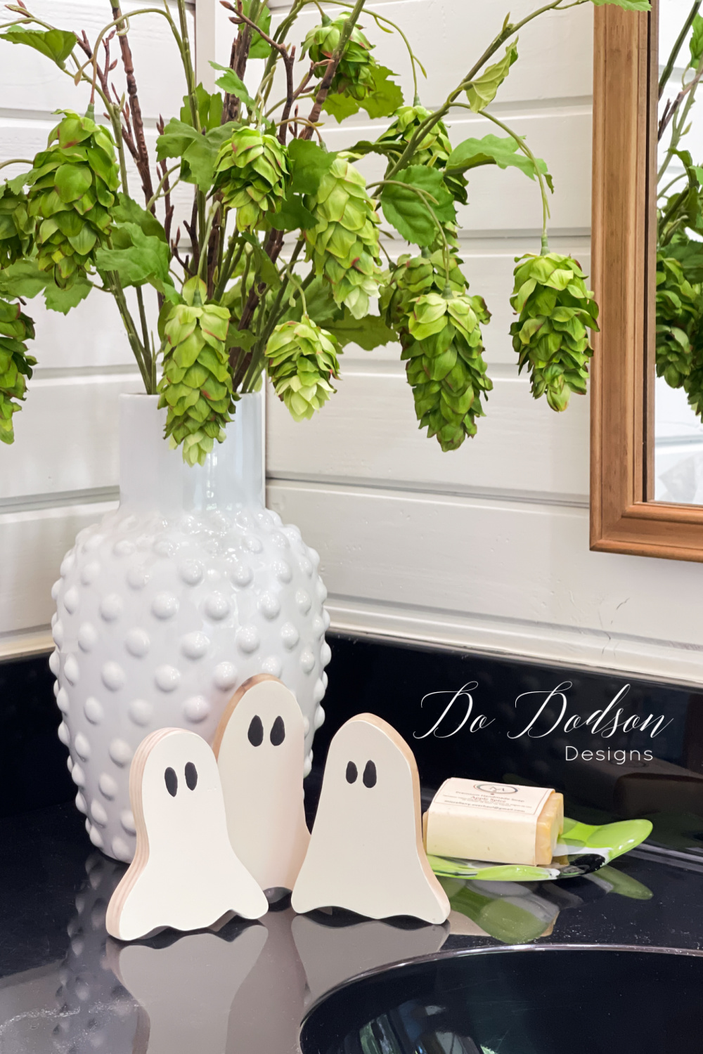 How To Make DIY Wooden Ghosts (Easy Halloween Craft) - Do Dodson Designs