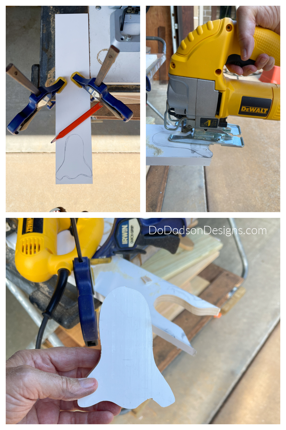 How To Make DIY Wooden Ghosts (Easy Halloween Craft) - Do Dodson Designs