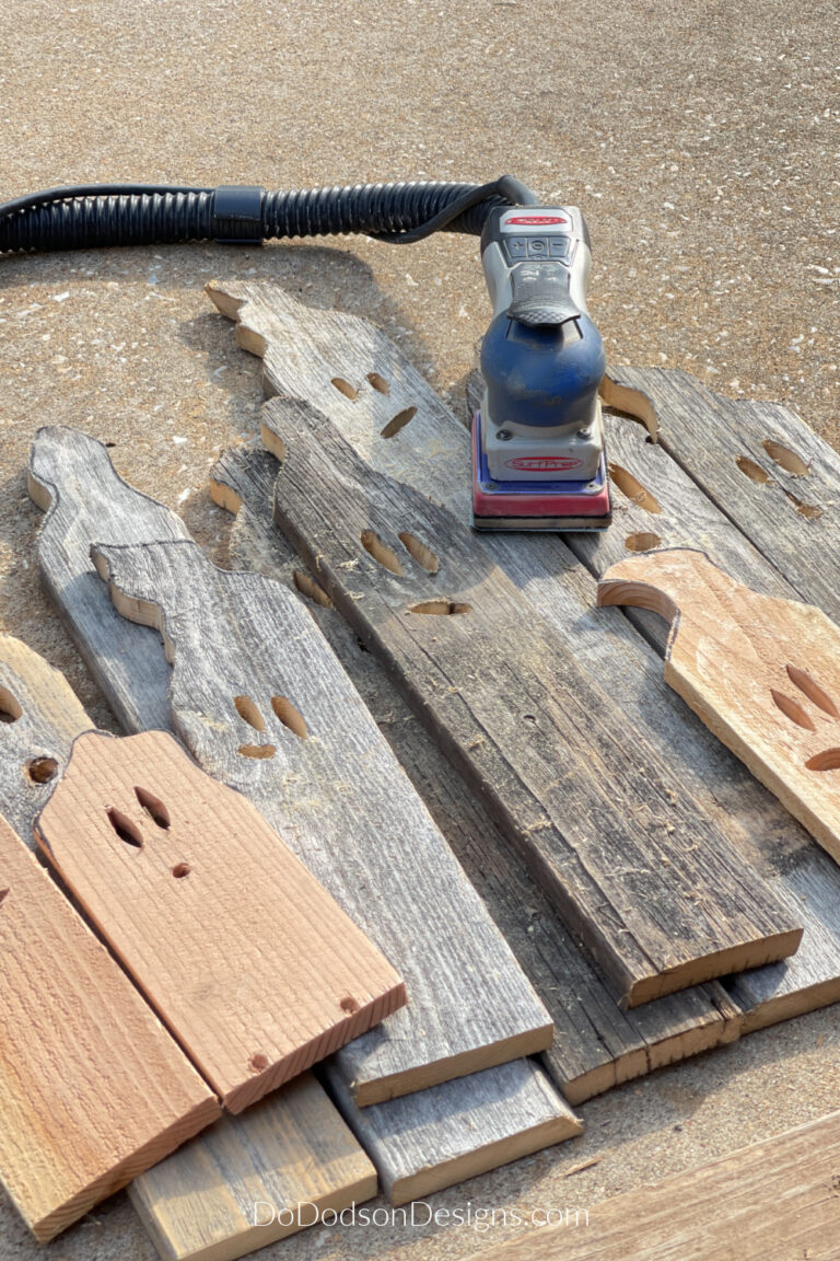 Easy Scrap Wood Ghost Display (DIY Halloween Decor) - Do Dodson Designs