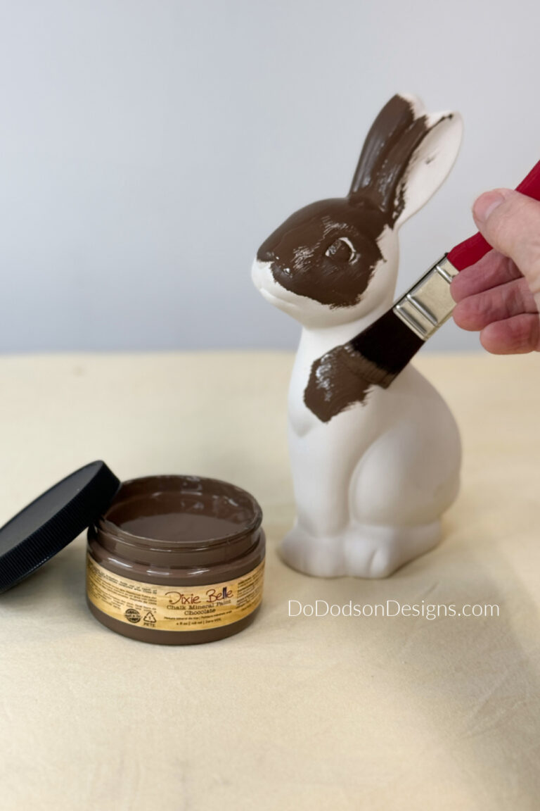 Realistic DIY Faux Chocolate Easter Bunny Decor (Centerpiece Idea) - Do ...