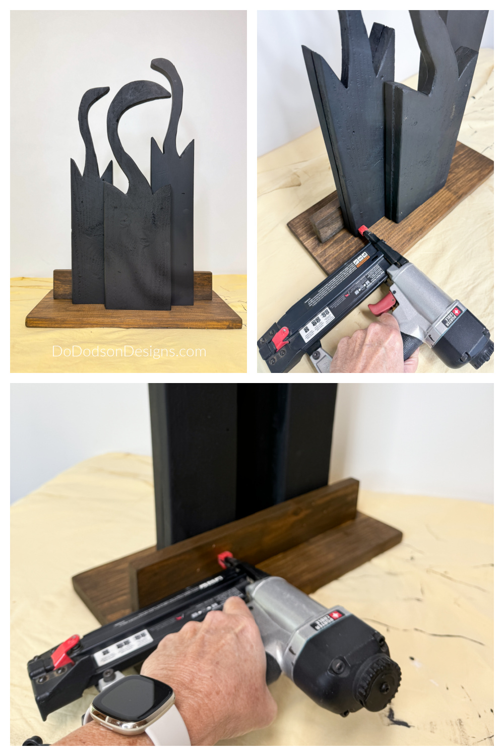 DIY Wooden Black Cat (Halloween Scrap Wood Craft) - Do Dodson Designs