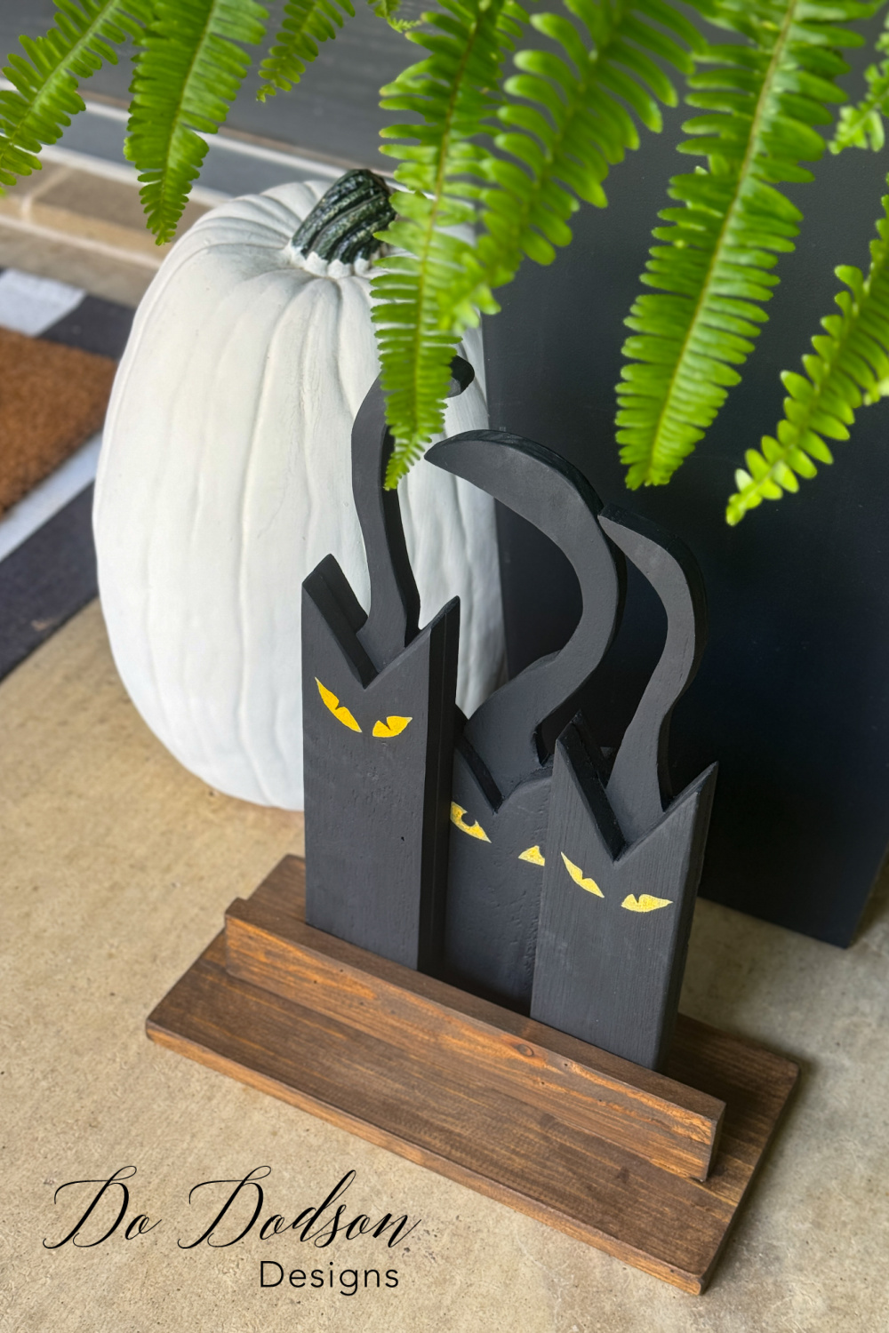 DIY Wooden Black Cat (Halloween Scrap Wood Craft) - Do Dodson Designs