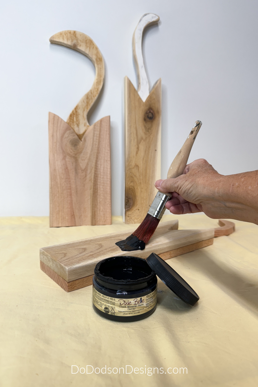 DIY Wooden Black Cat (Halloween Scrap Wood Craft) - Do Dodson Designs