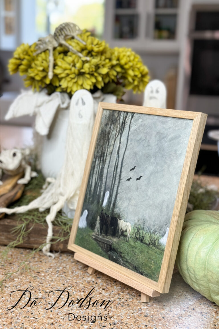 Unbelievably Easy Ghost Painting On Thrifted Prints - Do Dodson Designs