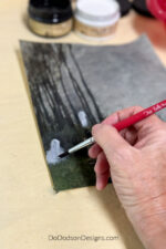 Unbelievably Easy Ghost Painting On Thrifted Prints - Do Dodson Designs