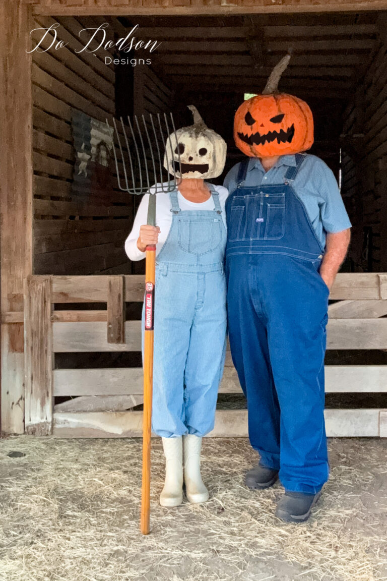 How To Make A Paper Mache Pumpkin Head Costume - Do Dodson Designs
