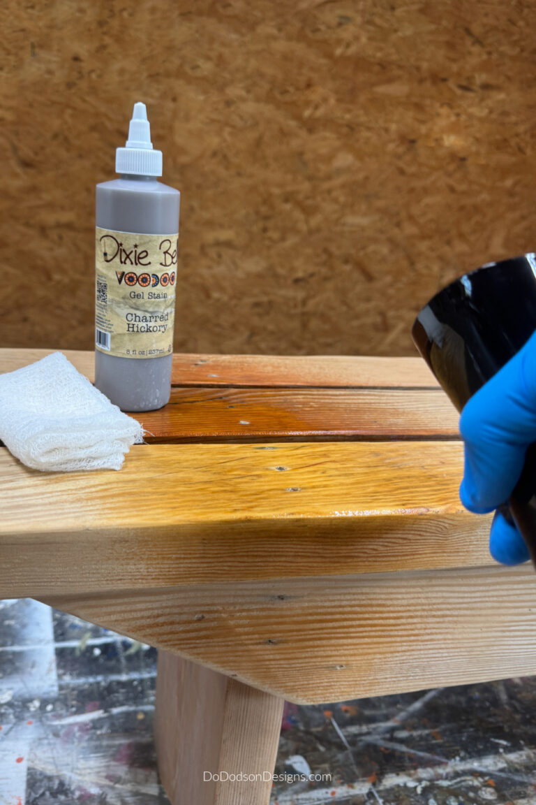 How To Stain Pine Wood The Easy Way (Bench Makeover) - Do Dodson Designs