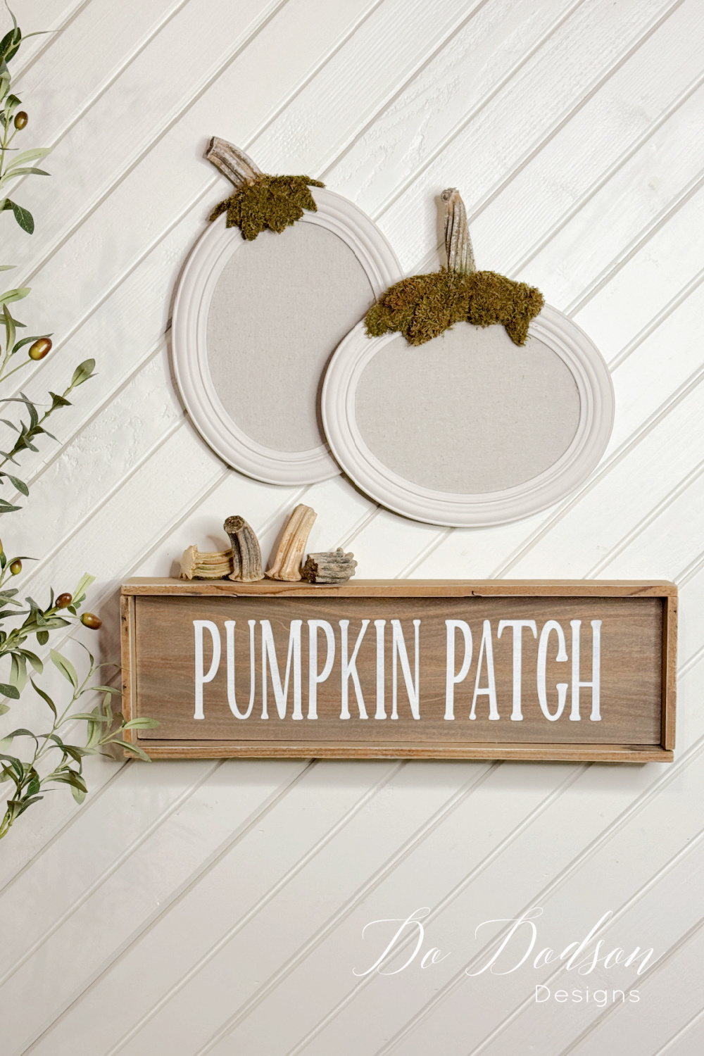 Easy DIY Pumpkin Picture Frame Craft - Do Dodson Designs