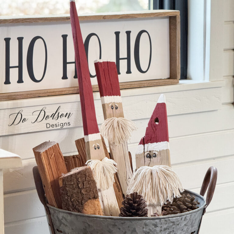 Scrap Wood Santa Claus (DIY Christmas Crafts) - Do Dodson Designs