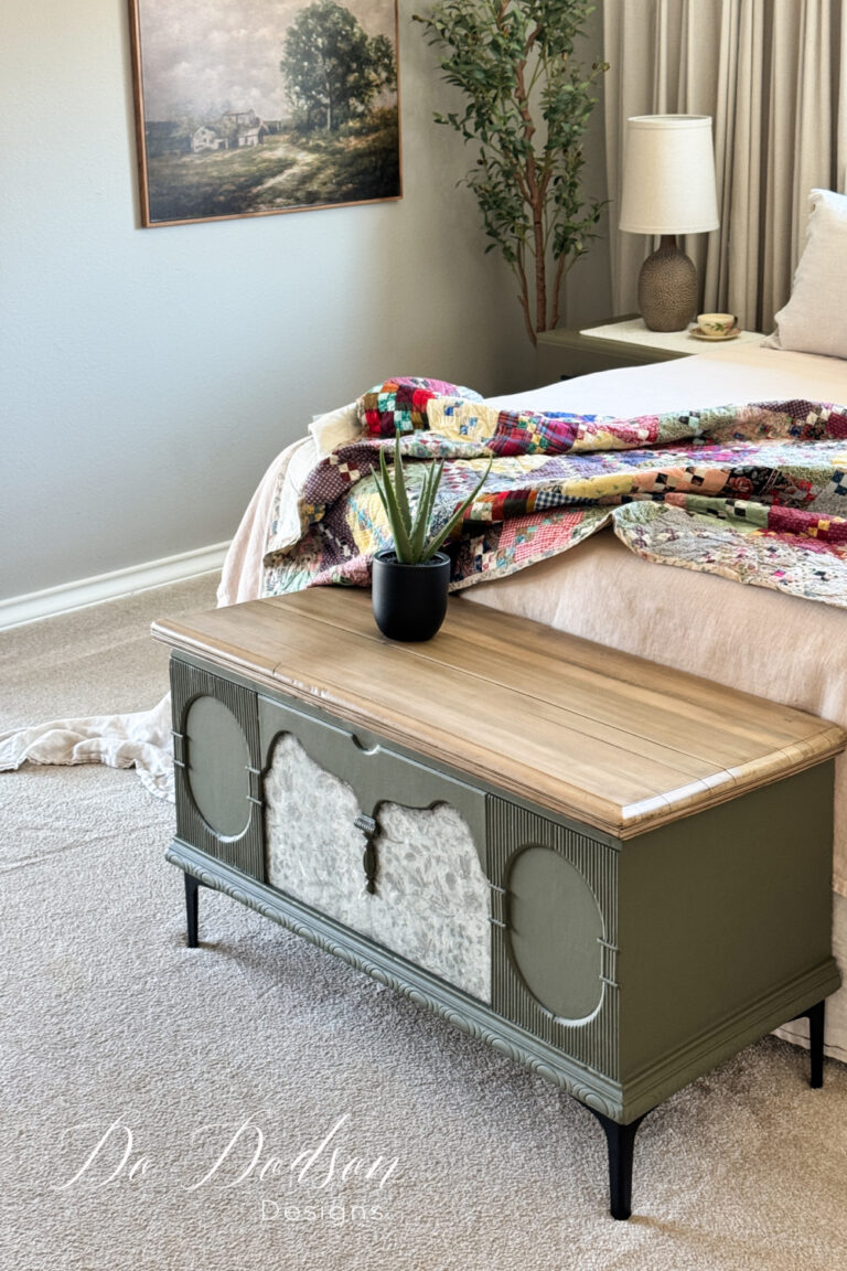 How I Gave A Vintage Cedar Chest A Modern Redo - Do Dodson Designs